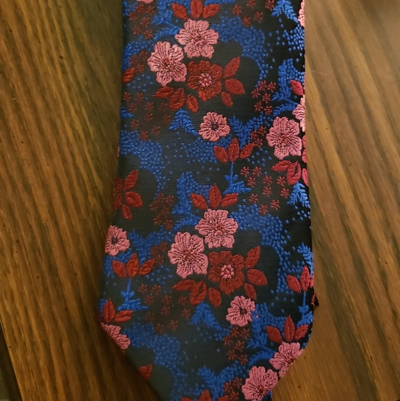 Accessories | Floral Embroidered Tie | Poshmark